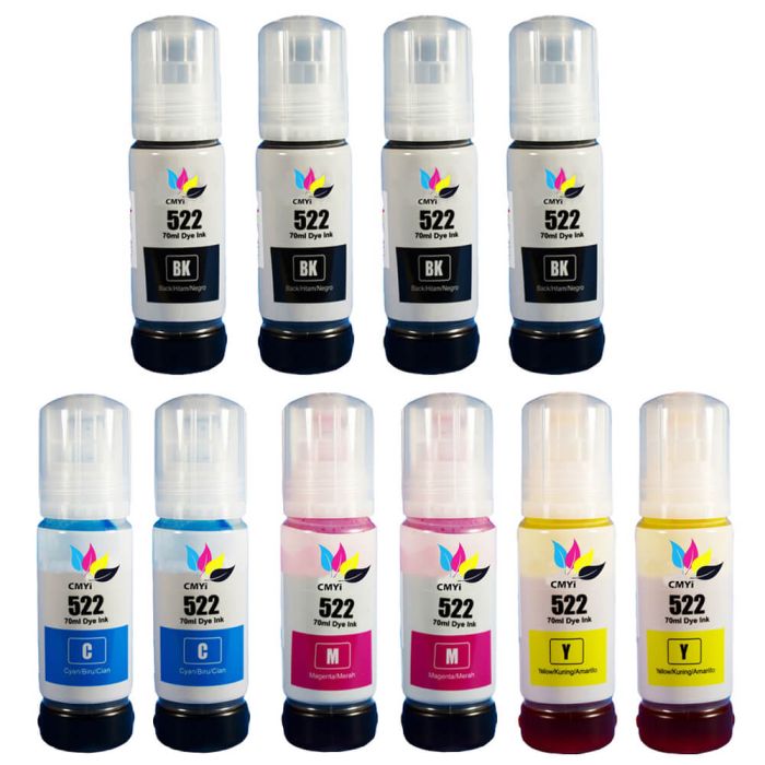 Epson EcoTank Ink 522 Bottles - 522 Epson Ink 10-Pack @ $69.90