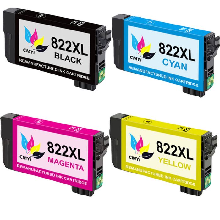 Epson 822 XL Ink Cartridges Combo Pack of 4 @ $84.80
