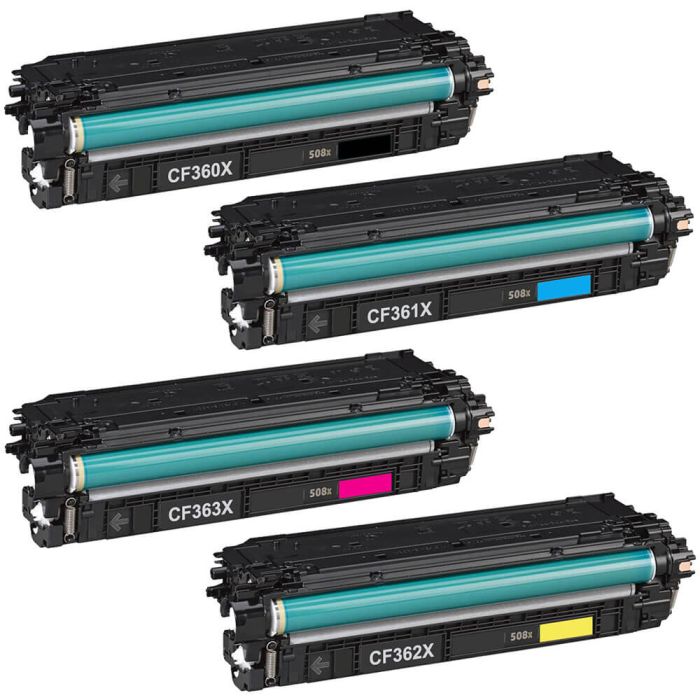 HP 508X / CF360-3X (4-pack) Toner Cartridges | ComboInk